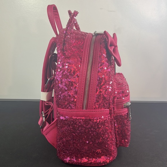 Disney | Bags | Disney Parks Limited Edition Magenta Loungefly Minnie ...